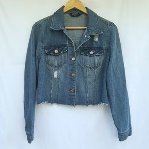 New Identity Jackets & Coats | Embroidered Denim Jacket | Poshmark